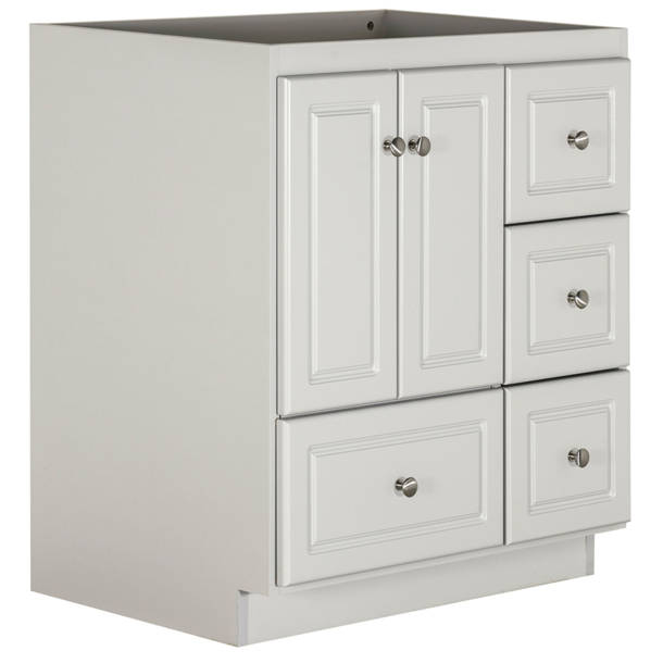 Highland Dunes Cheever Drawer Bank Shaker 12" Bathroom Vanity Base Only ...