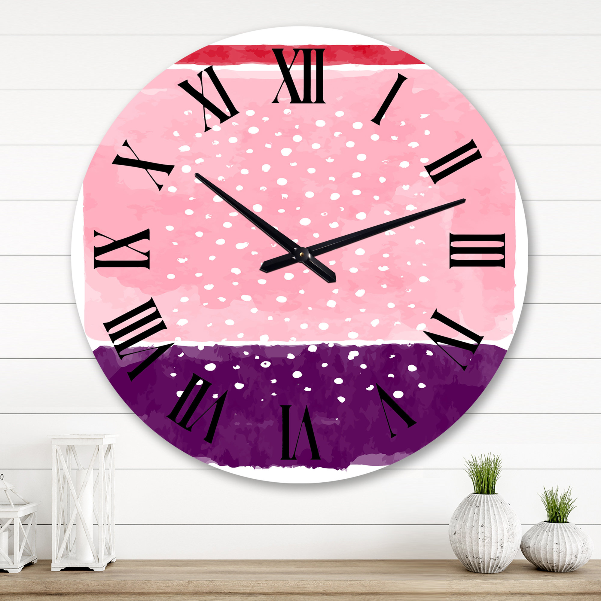 East Urban Home Abstract Geometric Line Art And Colorfields XI Wall ...