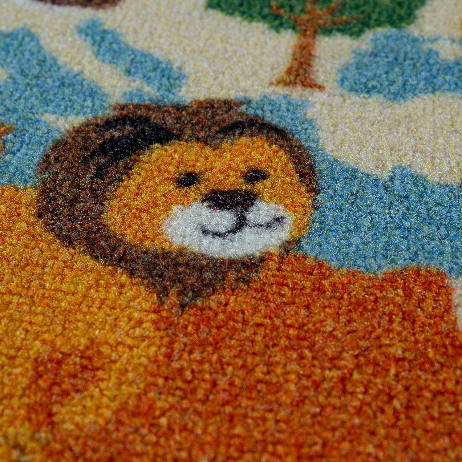 Mack & Milo™ Muller Blue/Orange Rug & Reviews | Wayfair