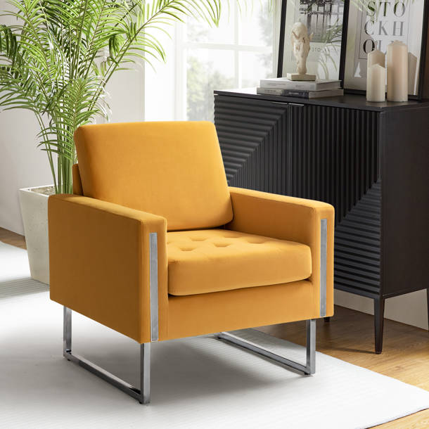 Mercer41 Dippolito Velvet Club Chair & Reviews | Wayfair