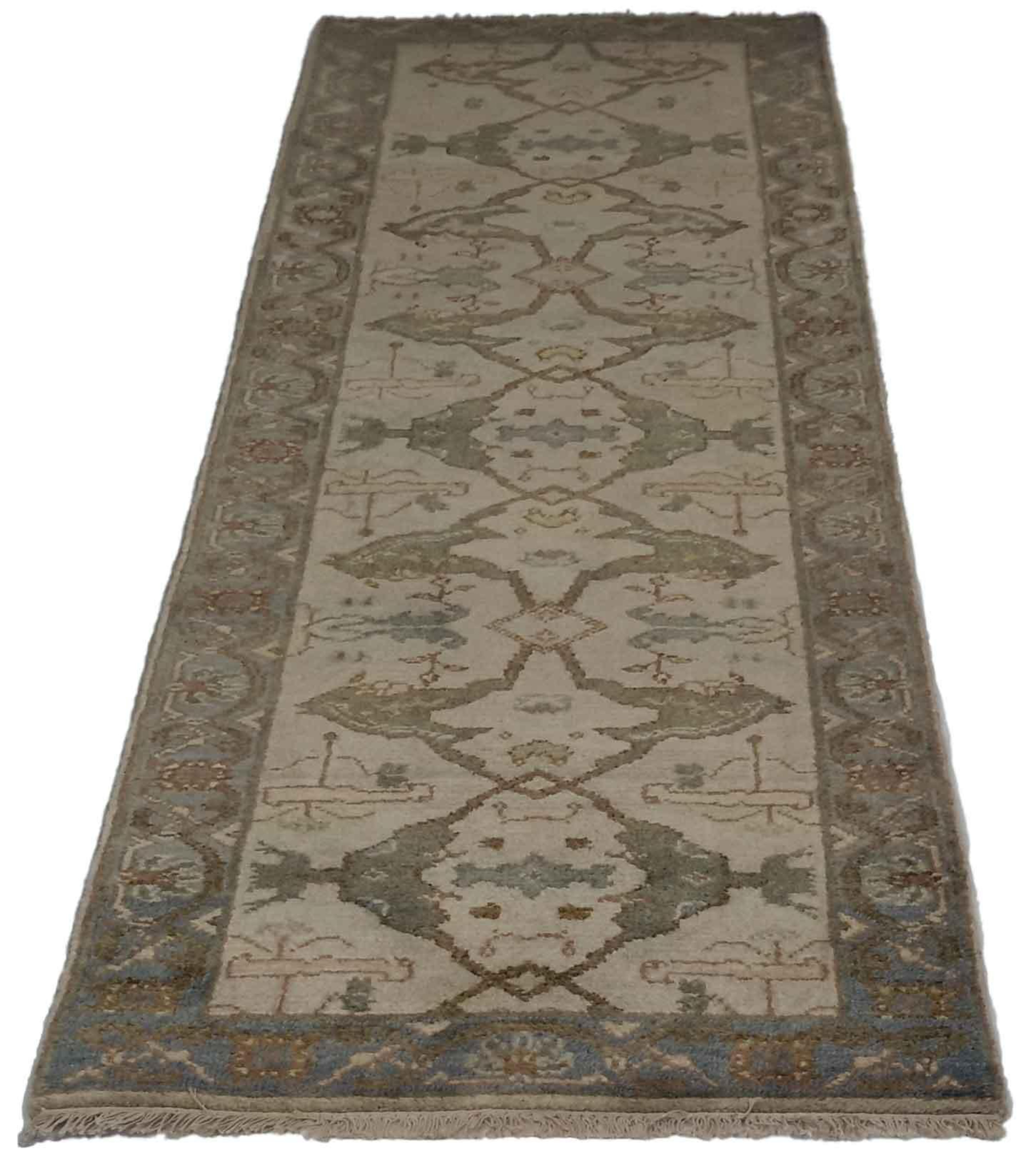 Isabelline Oriental Handmade Runner 2'8" x 9'9" Cotton/Wool Area Rug in ...