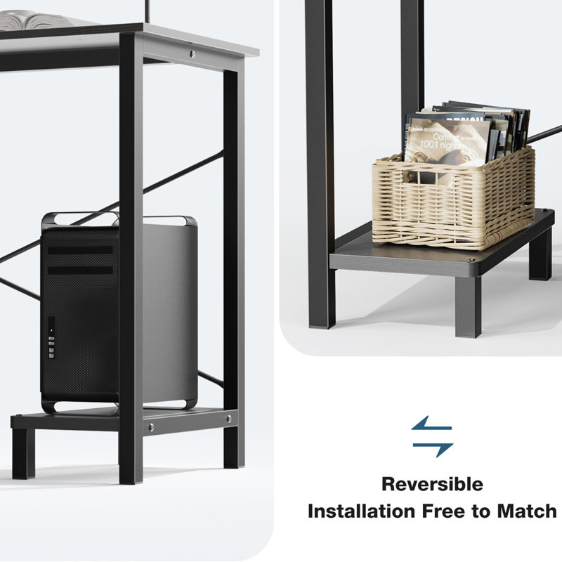 Ebern Designs Somaly 43.3'' W L-Shaped Computer Desk | Wayfair