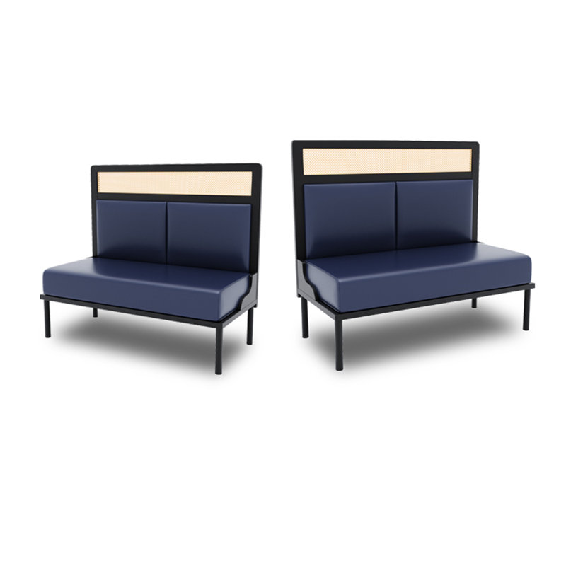 Canadian Linen Modern Simple Cafe Restaurant Benches Faux Leather ...