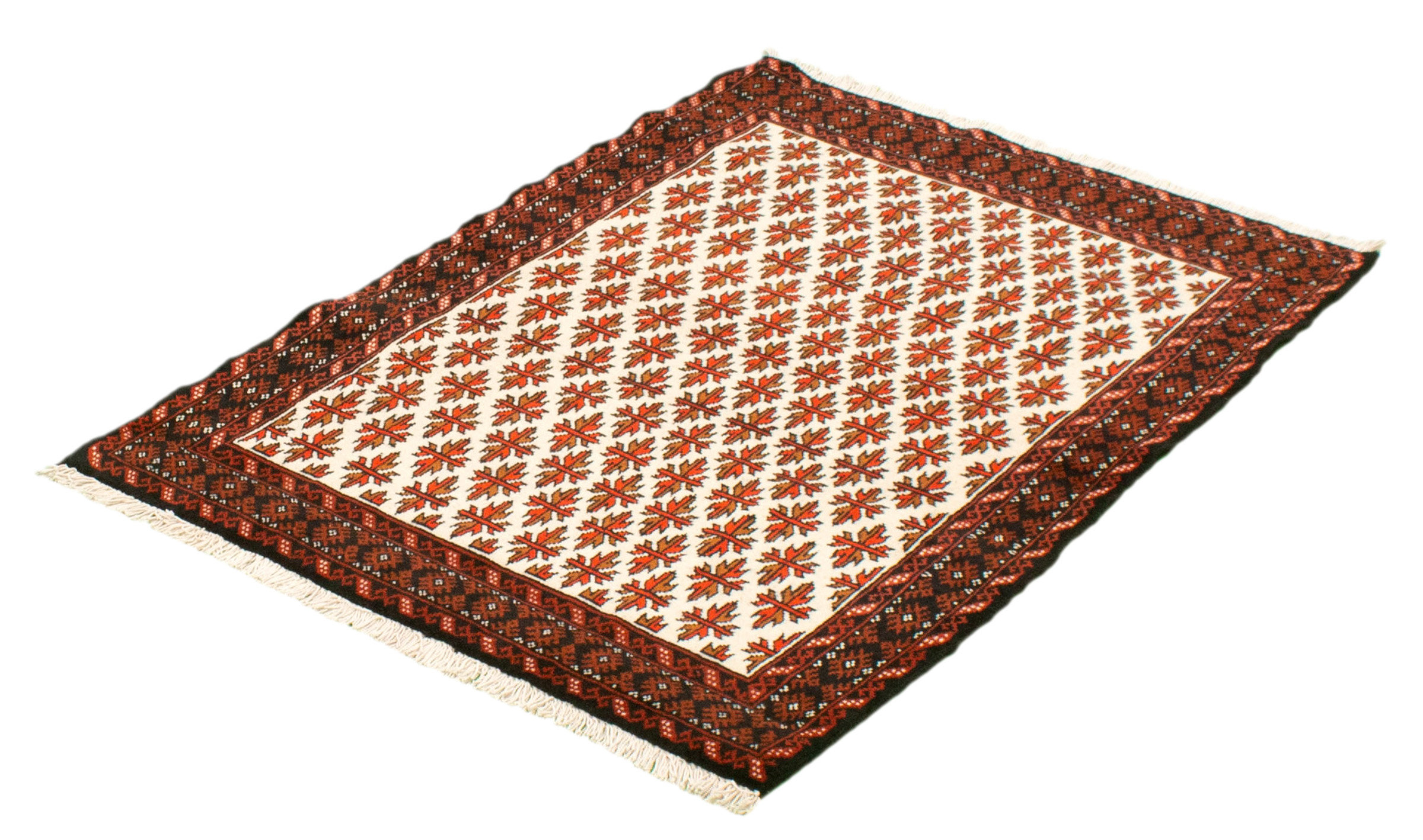Foundry Select Hand Knotted Wool Brown/Cream Rug | Wayfair