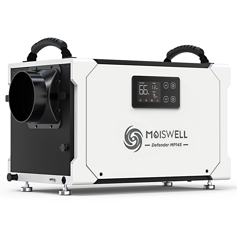 MOISWELL 145 Pint Energy Star Compact Crawl Space Dehumidifier with ...