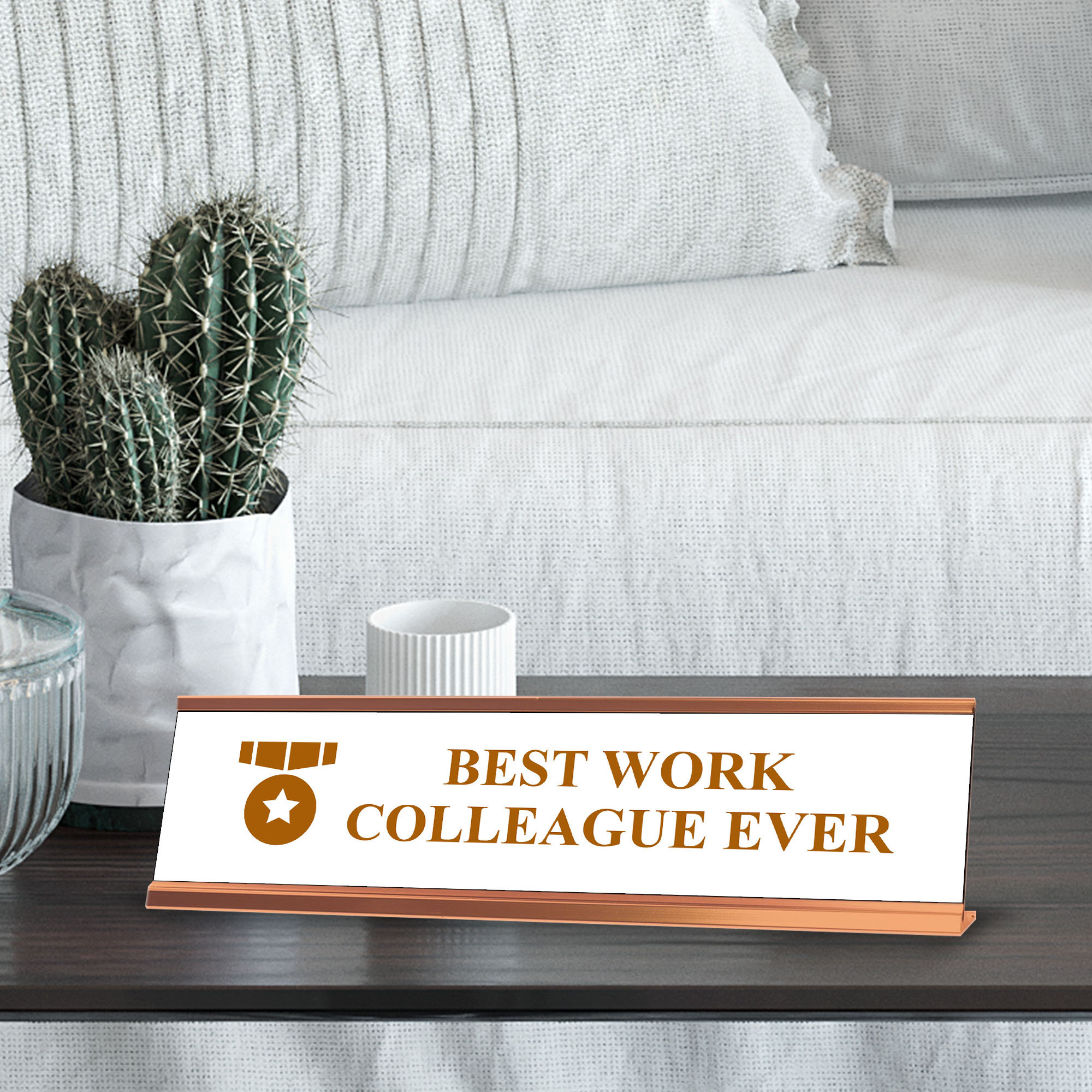 Signs ByLITA Best Work Colleague Ever Desk Sign | Wayfair