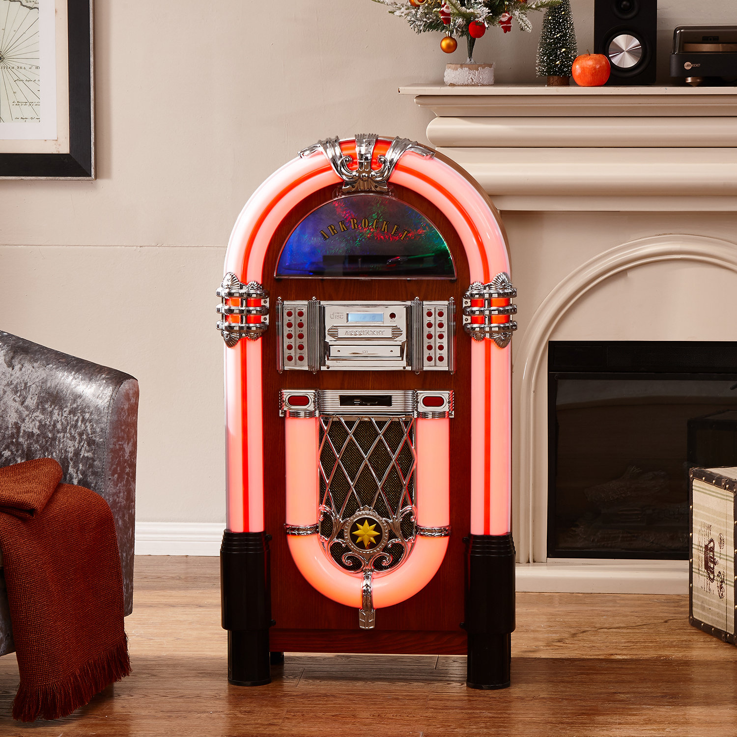 Arkrocket Audio Arkrocket Taurus II Jukebox Vinyl Record Player ...