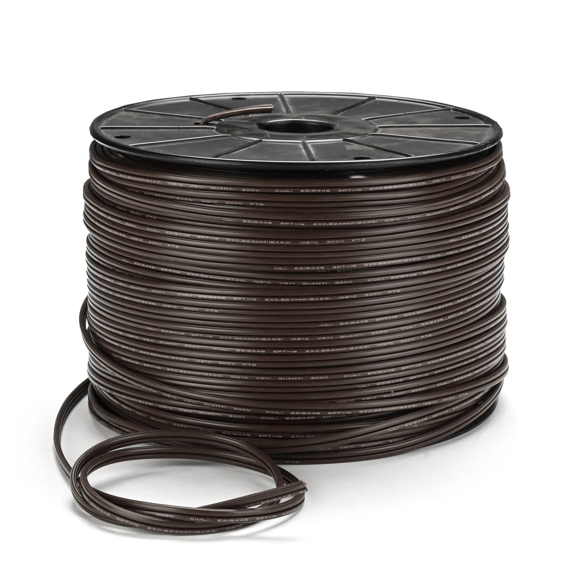 Yescom 500Ft SPT-1 Electrical Wire 18 AWG UL Listed with 20 Male/Female ...
