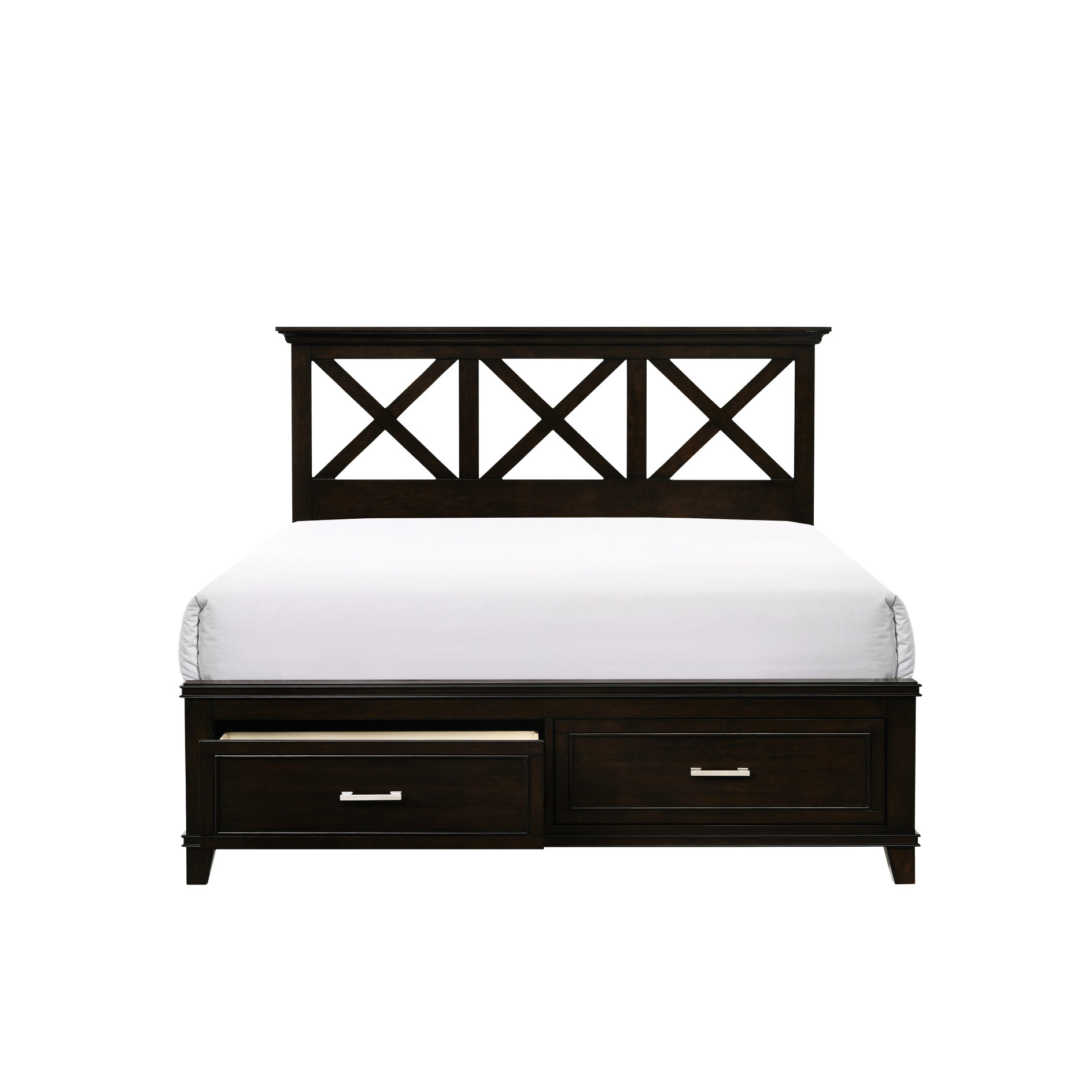One Allium Way® Transitional Styling Queen X Storage Bed With 172.56 Lb ...