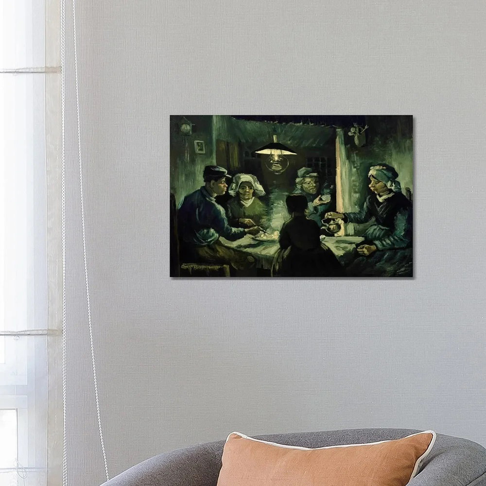 Vault W Artwork The Potato Eaters by Vincent Van Gogh - Wrapped Canvas ...