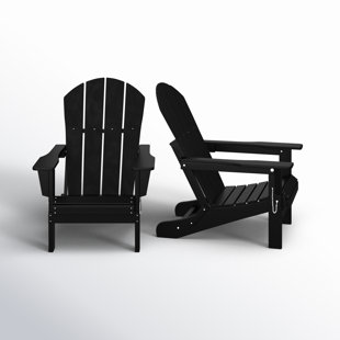 Farmhouse & Rustic Black Adirondack Chairs | Birch Lane