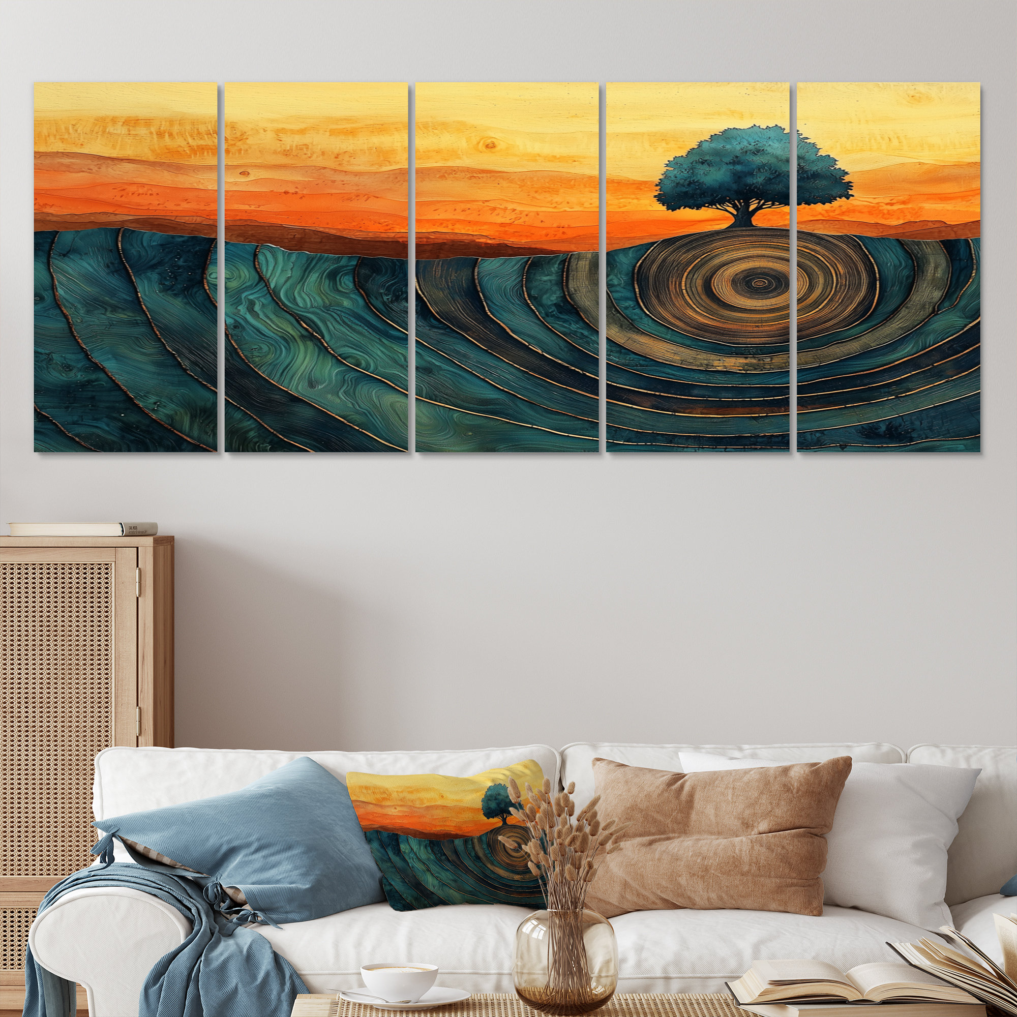 Red Barrel Studio® African Baobab Tree With Roots Of Serenity II - Tree Wall Decor - Modern Wall ...