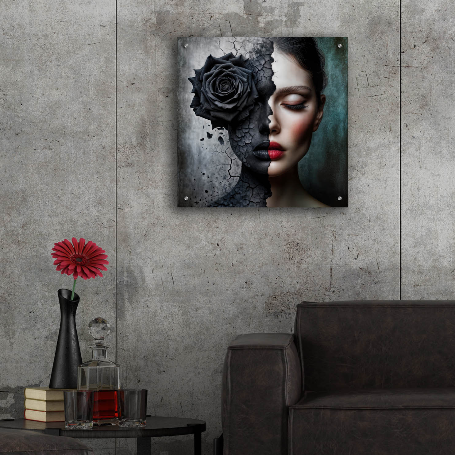 Epic Art 'Divided 2' by KIR.DART Acrylic Glass Wall Art | Wayfair