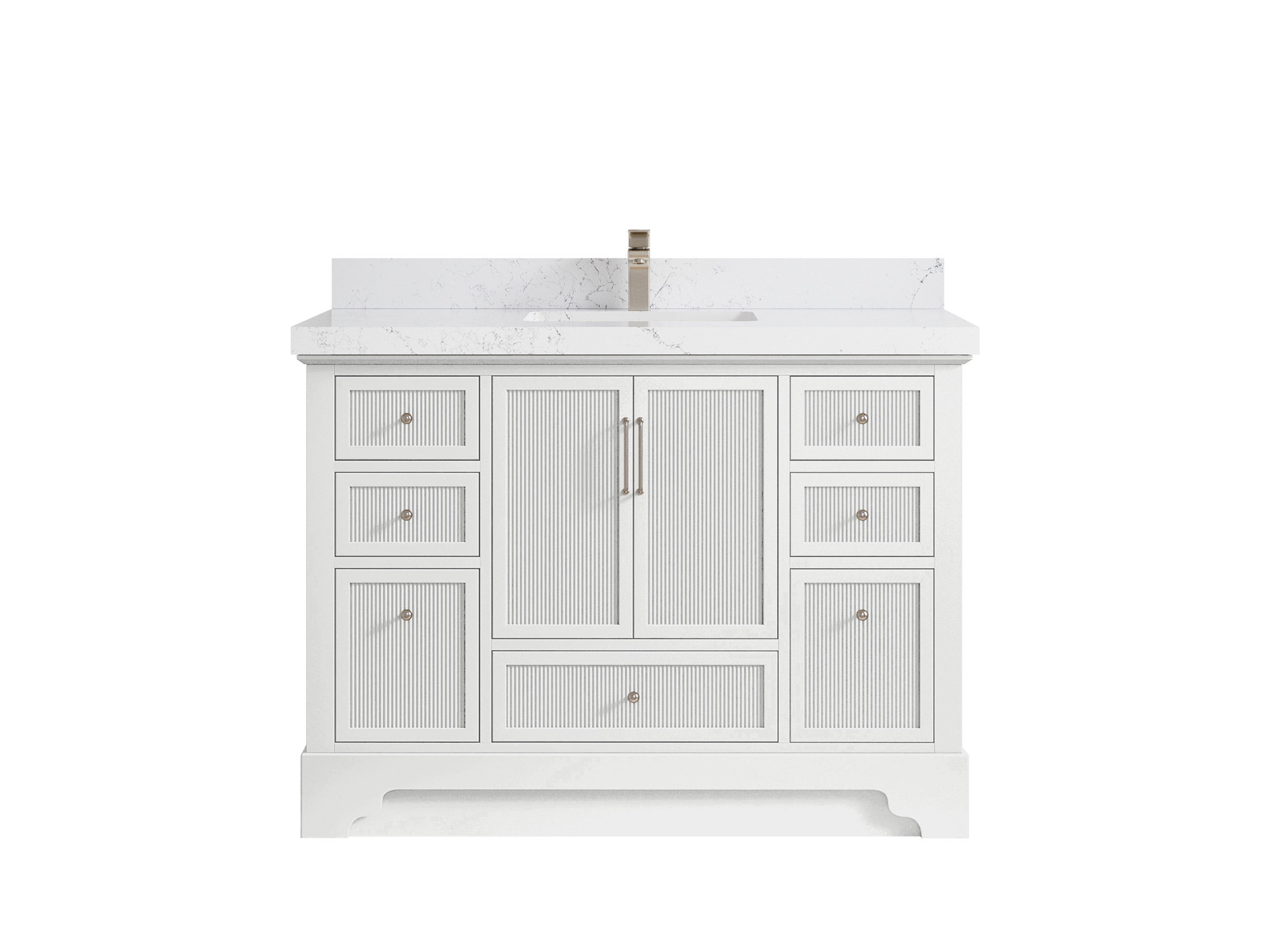 Willow Collections 48 In. W X 22 In. D Alys Single Sink Bathroom Vanity ...