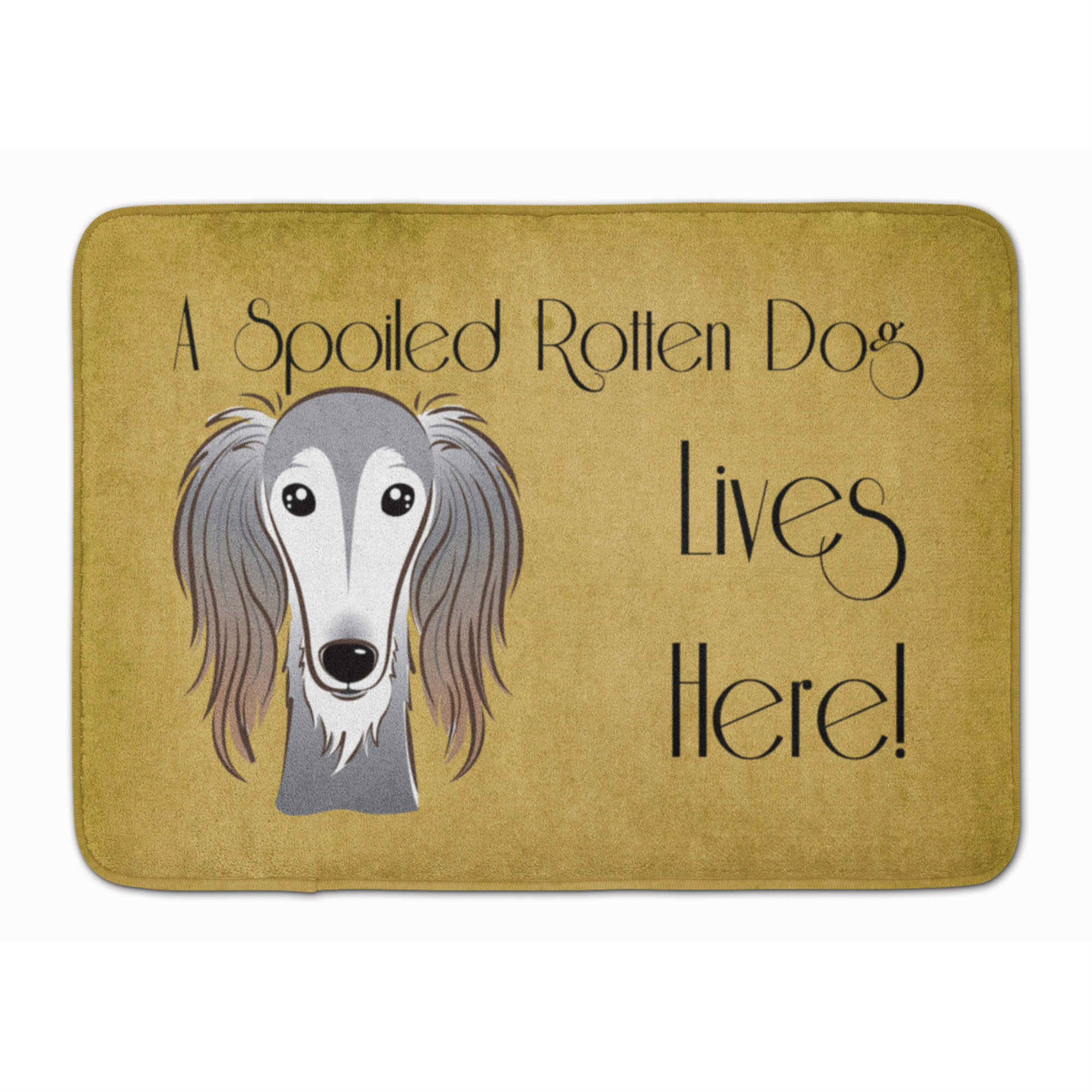 Red Barrel Studio® Langenfeld Saluki Spoiled Dog Lives Here Rectangle ...
