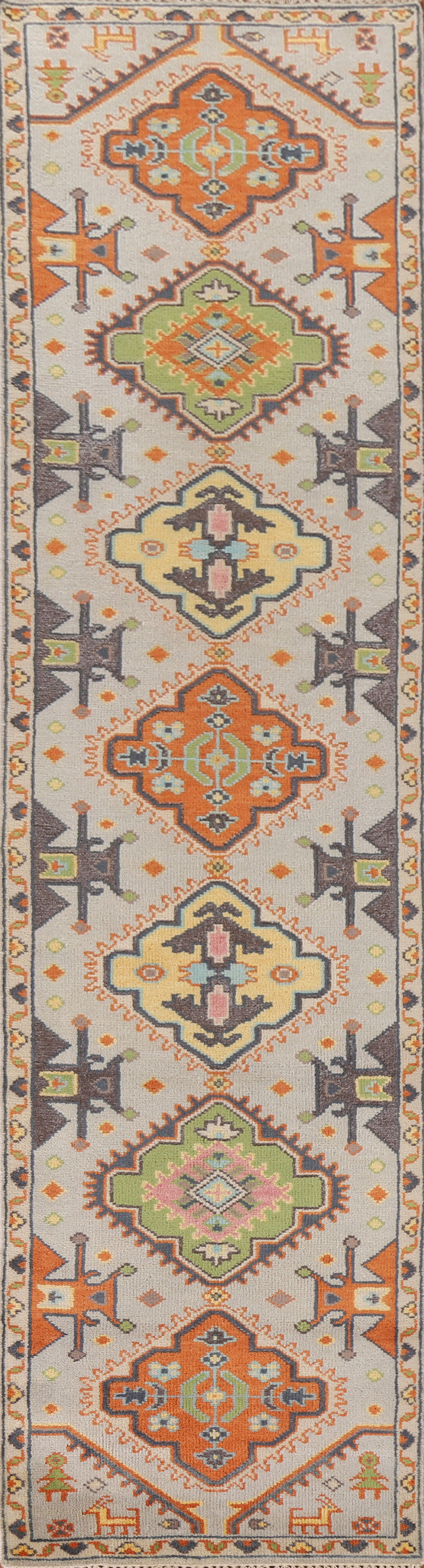 Bloomsbury Market Geometric Traditional Indian Runner Rug 3x12 | Wayfair