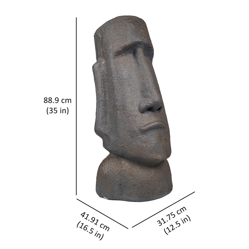 Hi-Line Gift Ltd. Easter Island Head Statue & Reviews | Wayfair