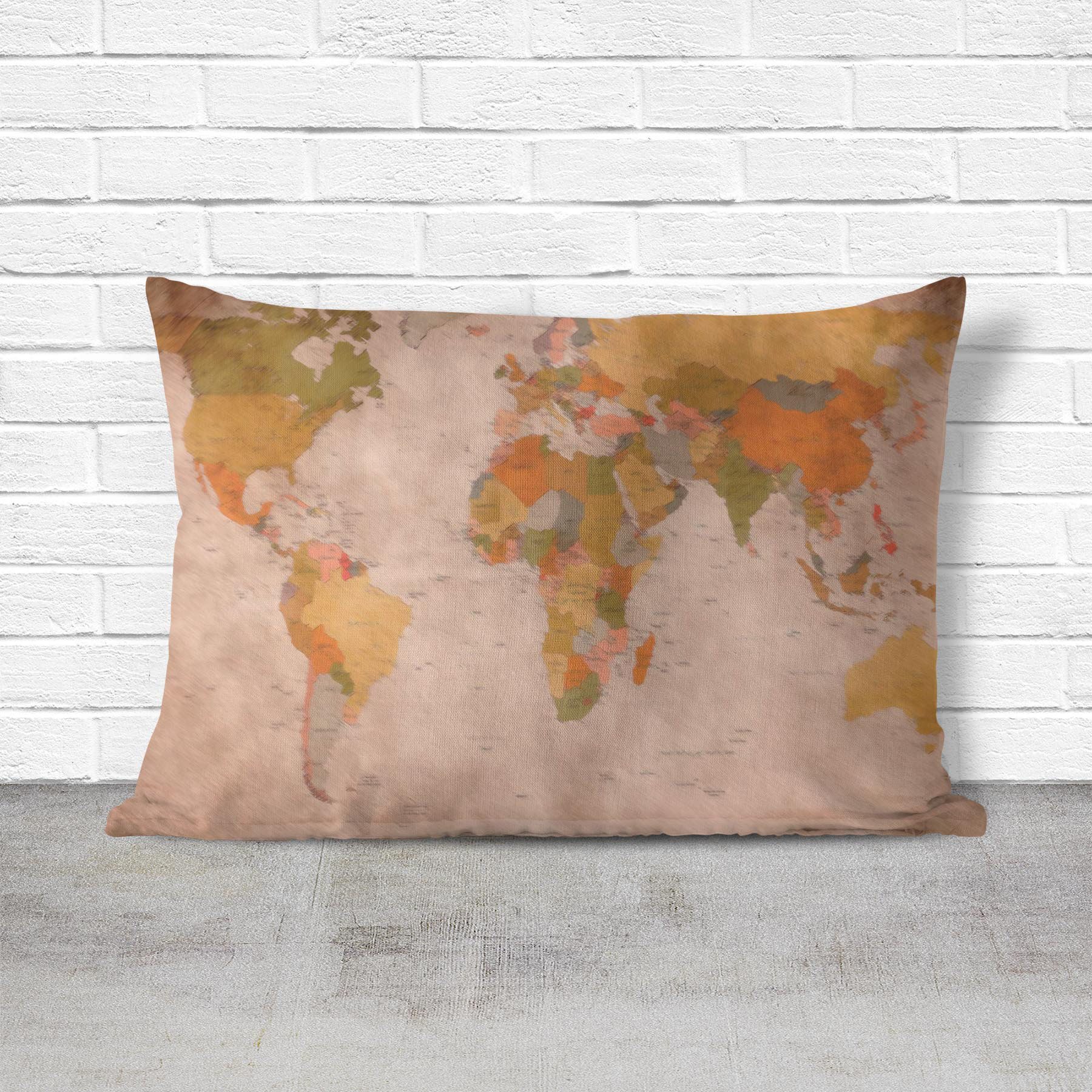 Blankets2U World Map Outdoor Rectangular Pillow Cover & Insert | Wayfair