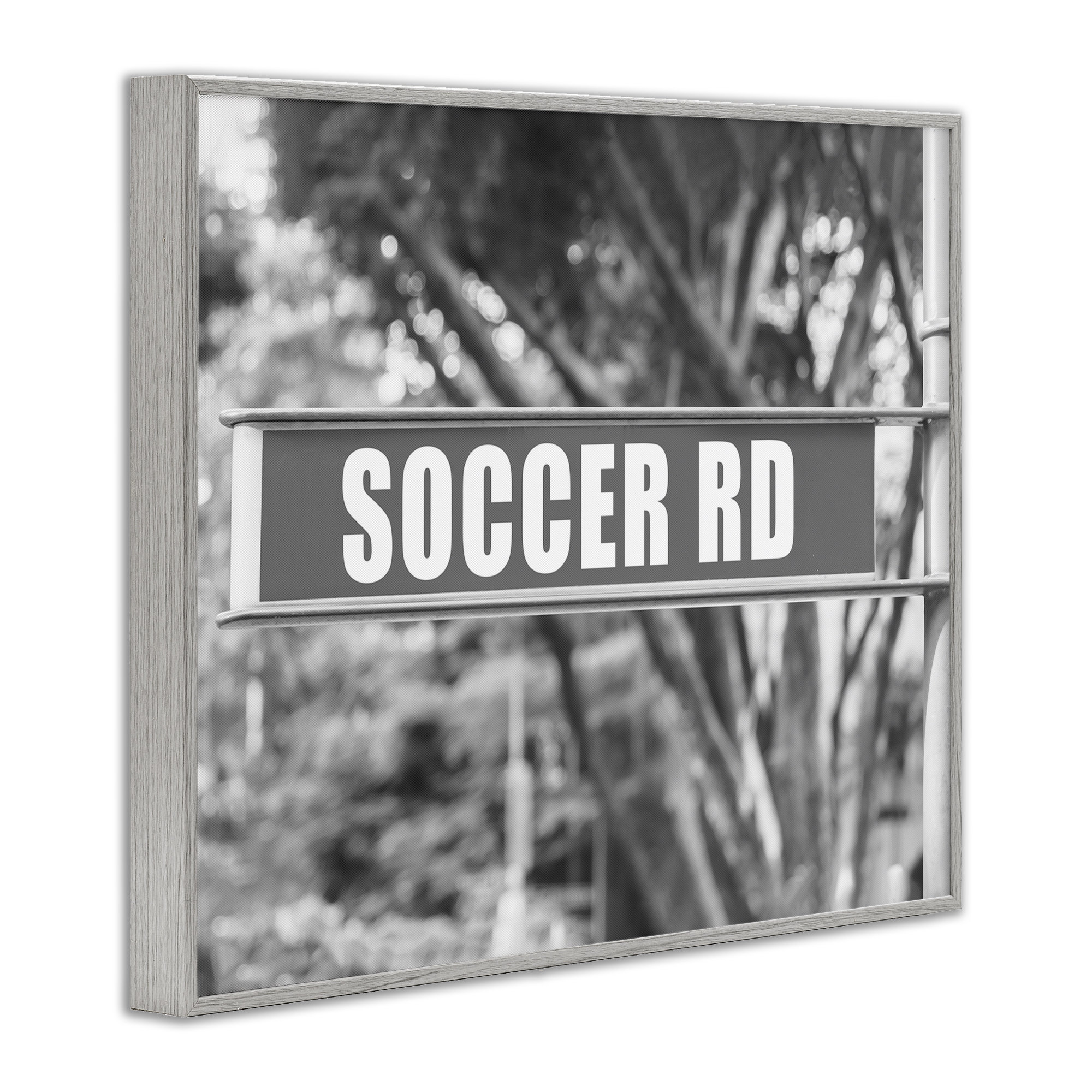 Winston Porter Soccer Road Sign Giclee Art by Daphne Polselli | Wayfair