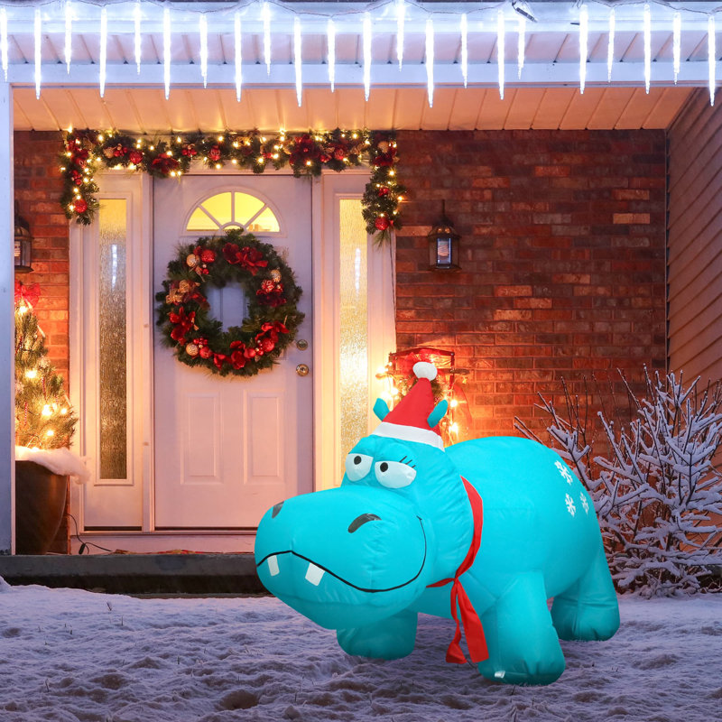 The Holiday Aisle® Hippo Inflatable & Reviews | Wayfair