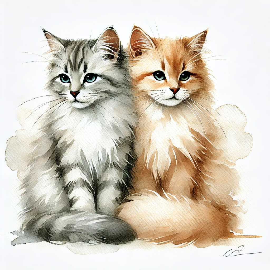 Harper Orchard Charming Furry Friends Watercolor Wrapped Canvas Wall ...