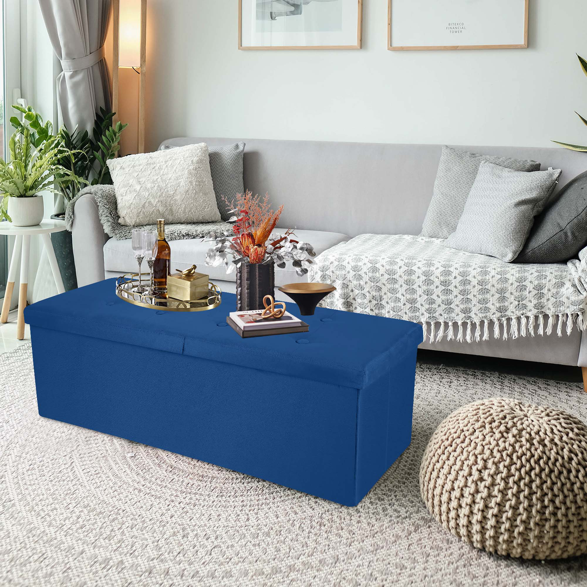 Ebern Designs Materne Upholstered Flip Top Storage Bench | Wayfair