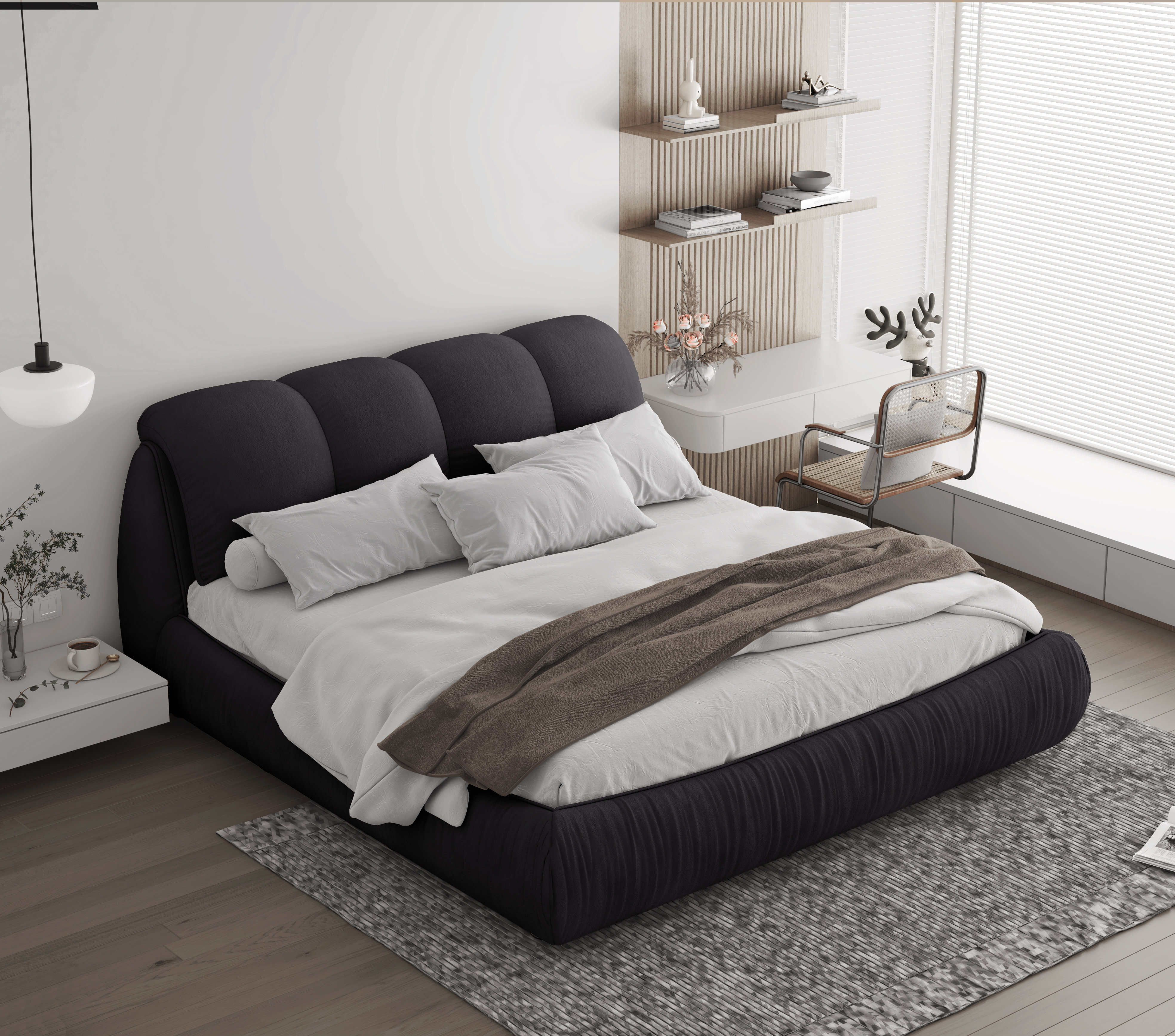 Orren Ellis Henness Upholstered Sleigh Bed | Wayfair