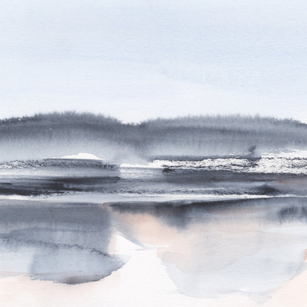 Metro Lane Blush Reflections I - Wrapped Canvas Print | Wayfair.co.uk