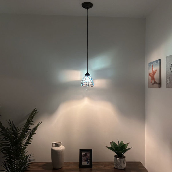 Fleur De Lis Living Shehan Tiffany Mini Hanging Lights Stained Glass ...
