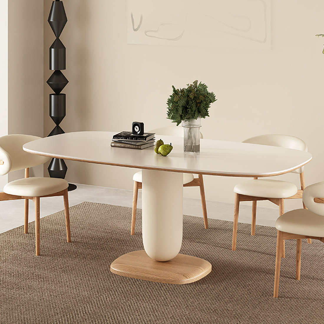 Dining Elegance Modern Simple Dining Table And Chair Combination ...
