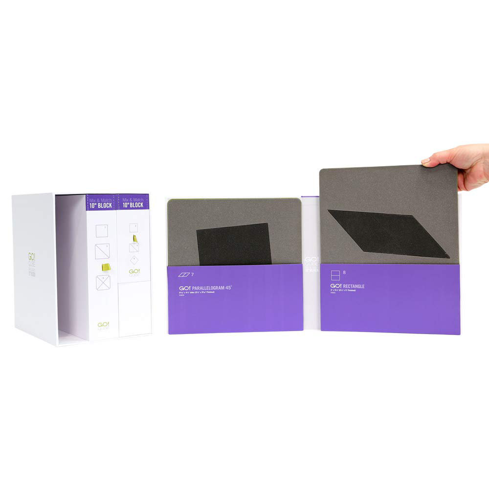 AccuQuilt, LLC AccuQuilt GO! Qube Mix and Match 10 Inch Block with 8 ...