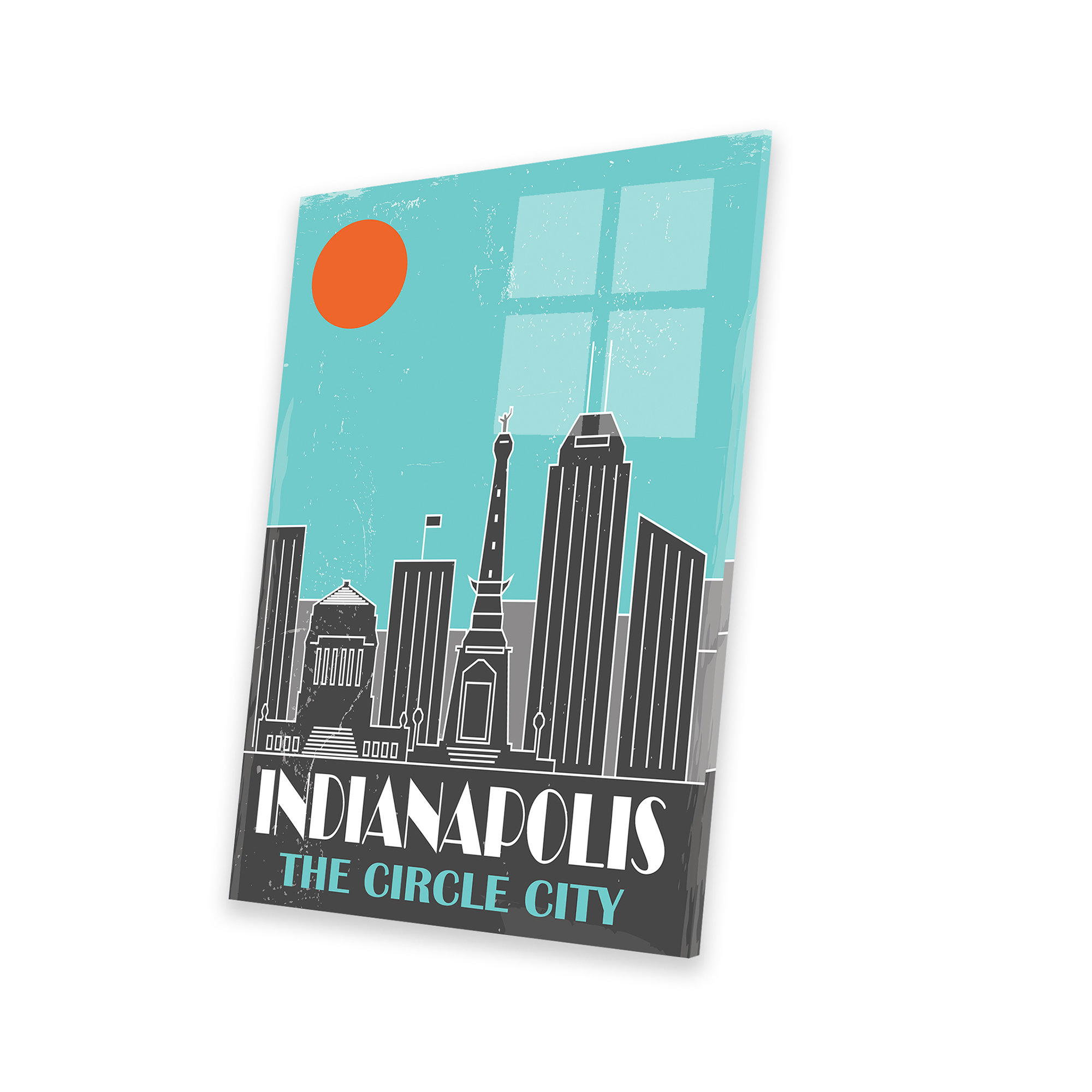 Trinx Indianapolis, Sky Blue Print On Acrylic Glass - Wayfair Canada