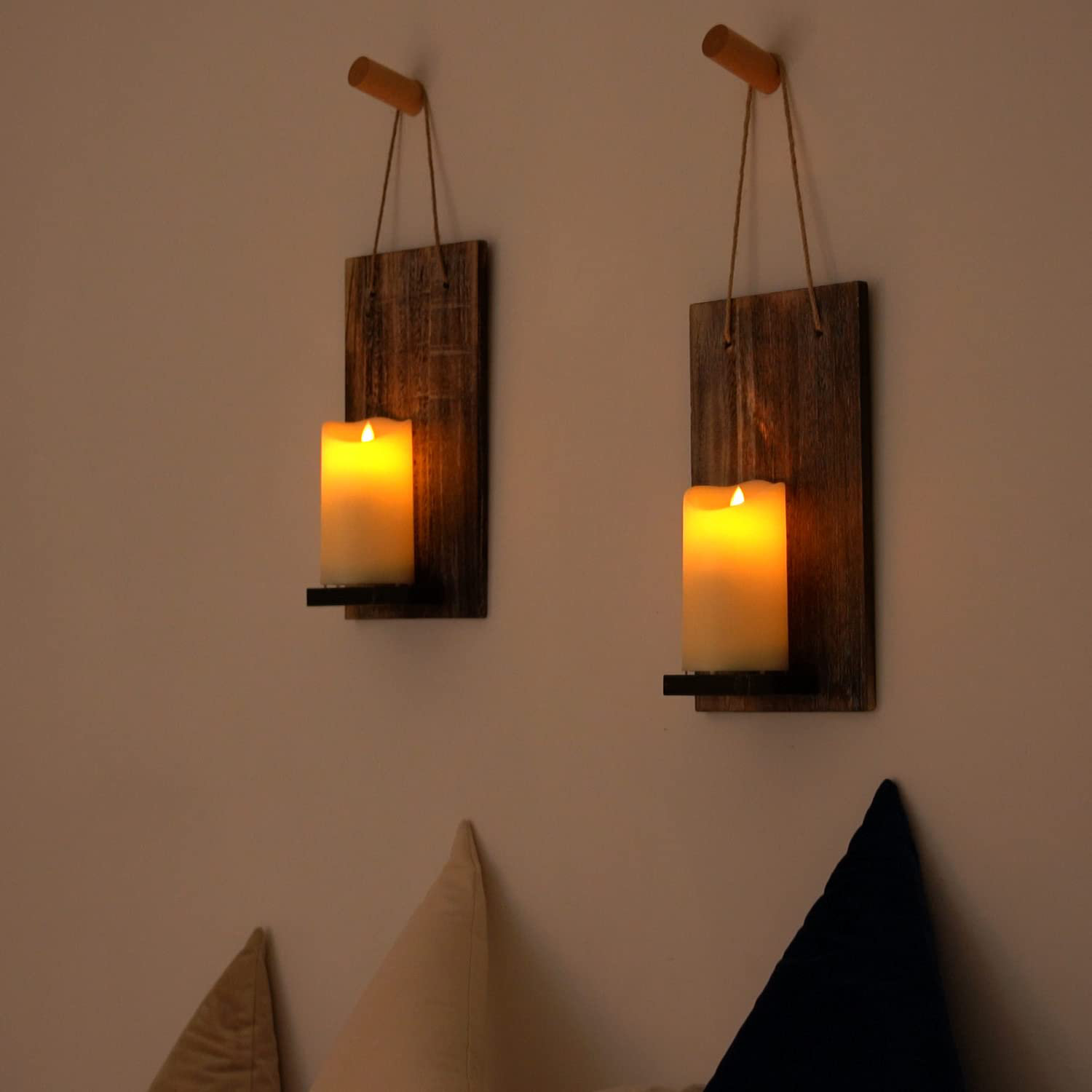 Symple Stuff 2 Piece Unscented Pillar Candle Set & Reviews | Wayfair