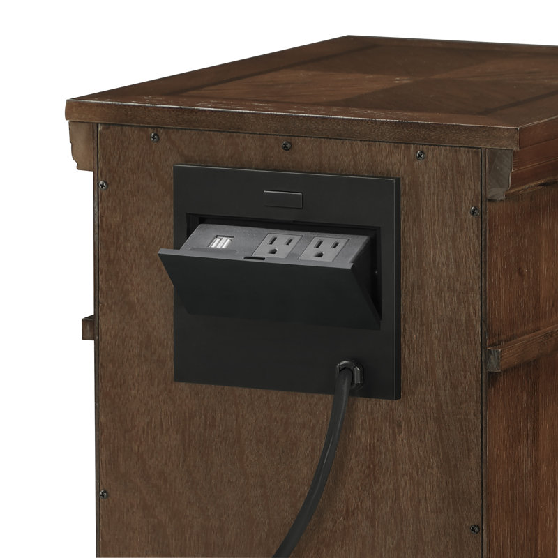 Lark Manor™ Caletha Side Table with Powersocket & Reviews | Wayfair