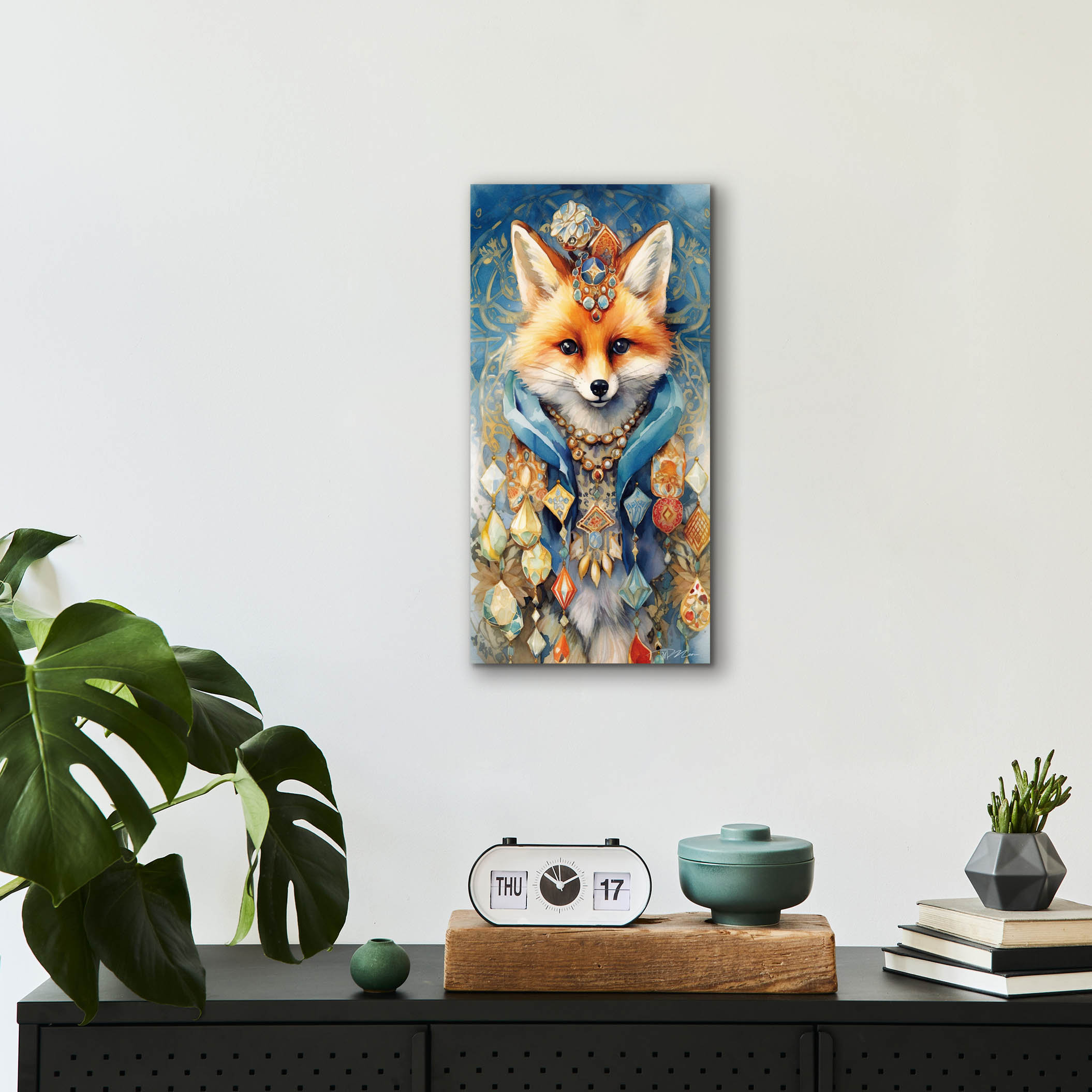 Trinx 'Treasure-keepers Fox 2' by Momart Acrylic Glass Wall Art | Wayfair