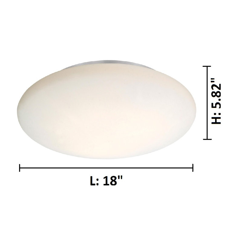 AllModern Pryor 3 - Light 18" Simple Bowl Flush Mount & Reviews | Wayfair