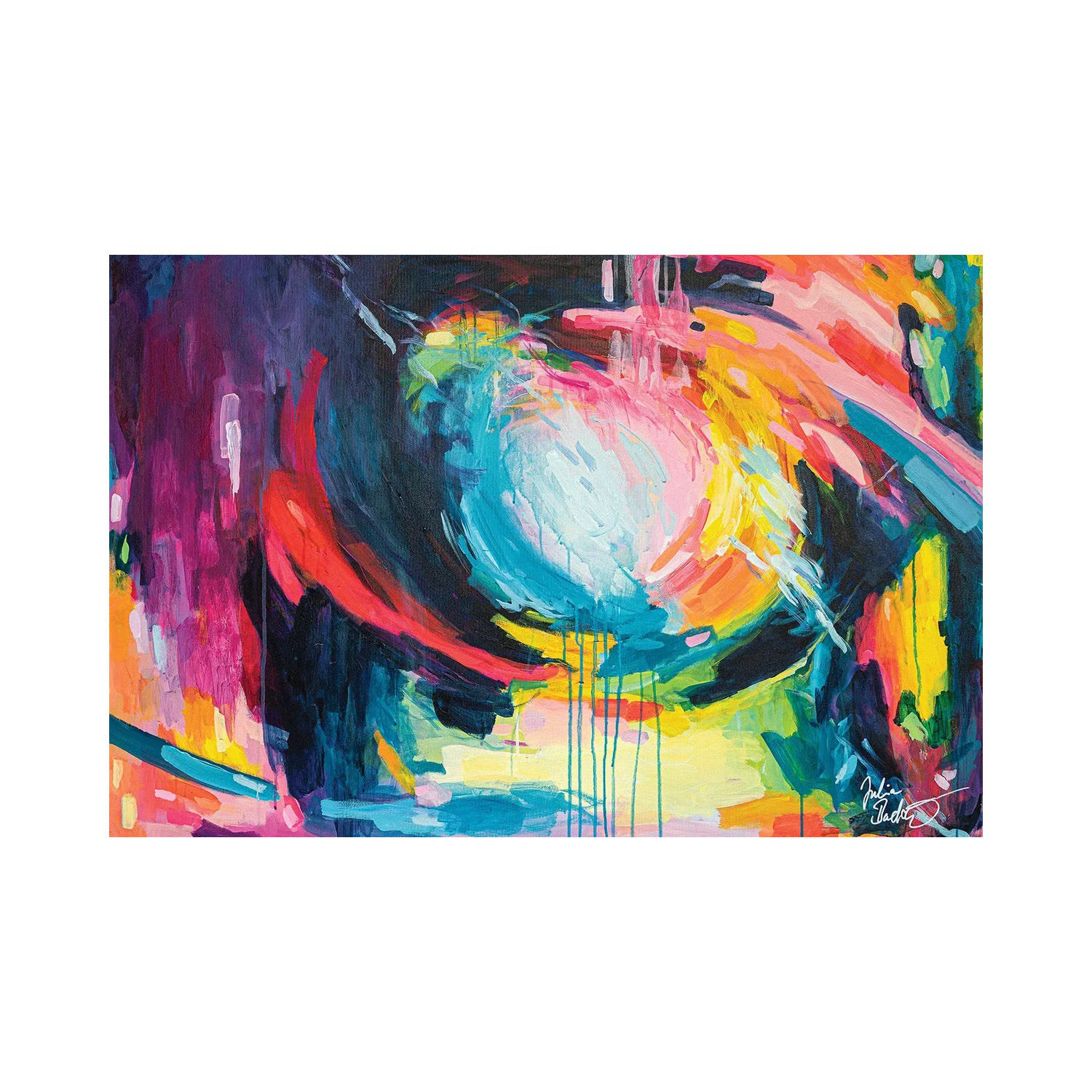 Metro Lane Irreplacable by Julia Badow - Wrapped Canvas Painting ...
