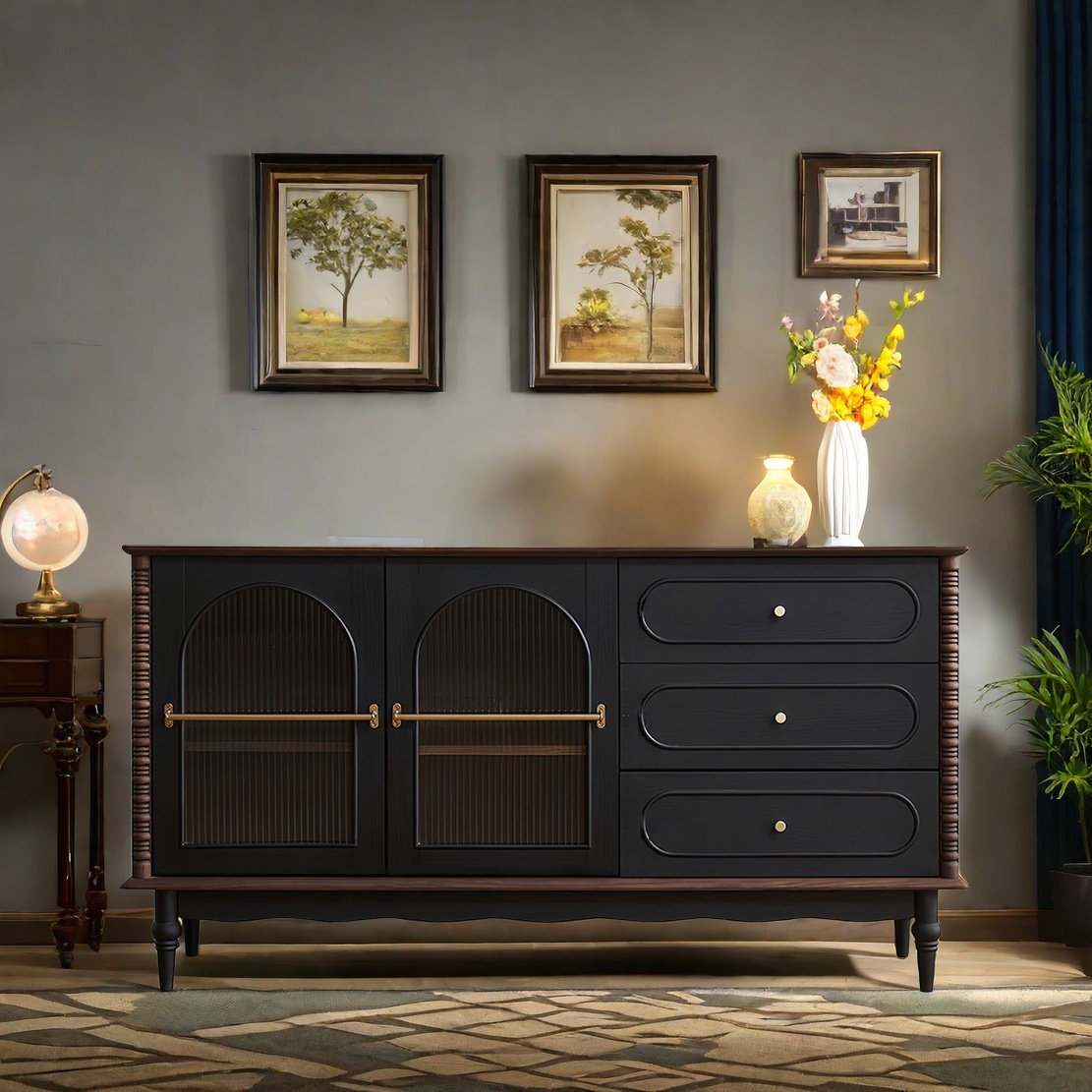 Ruthber Solutions Retro Sideboard With 2 Doors And 3 Drawers | Wayfair