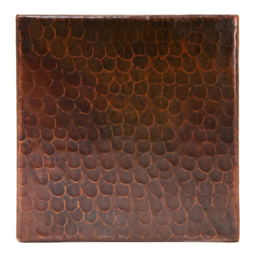 Premier Copper Products 6" x 6" Hammered Copper Tile - Quantity 8 | Wayfair