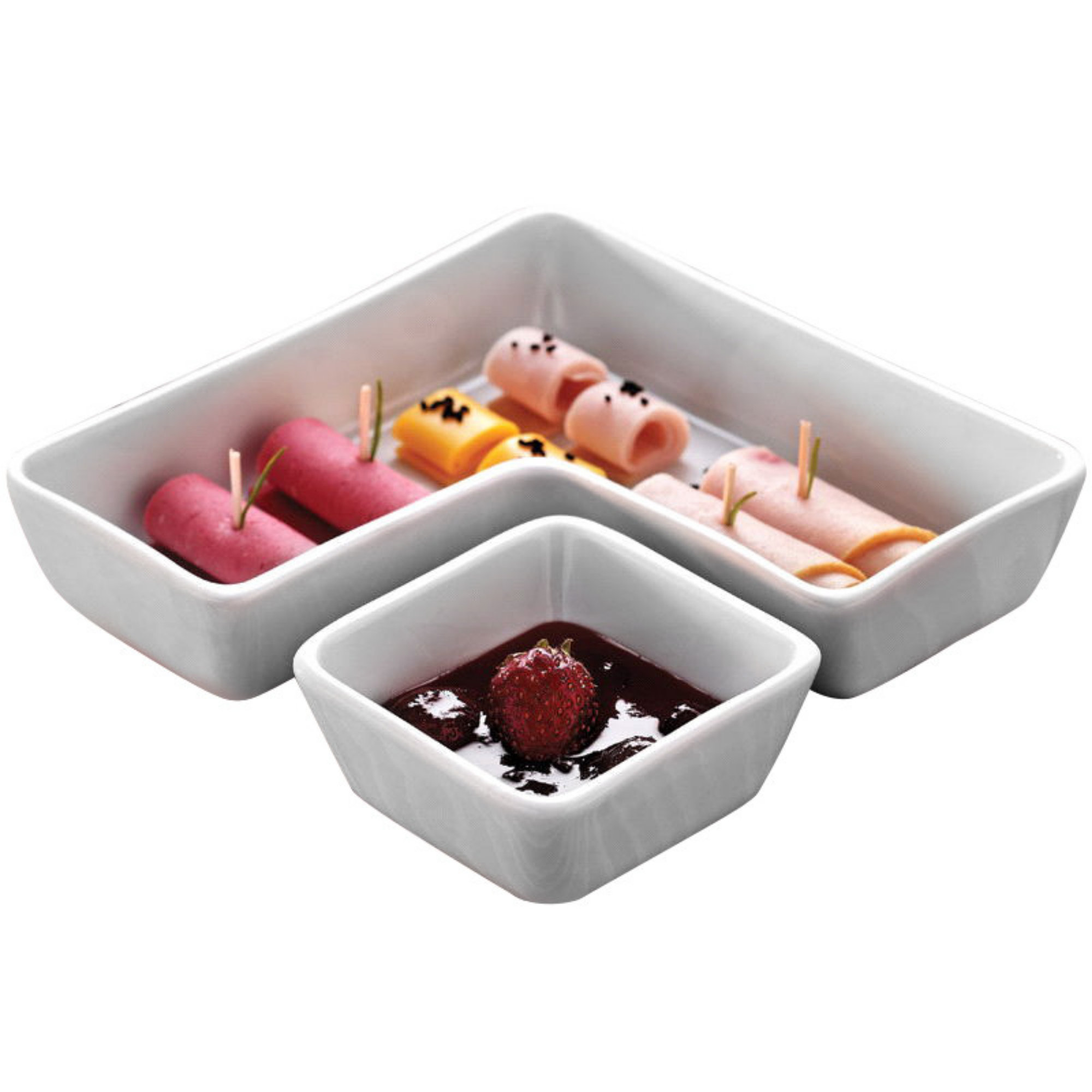 East Urban Home Emilianos 2 Piece Divided Serving Dish Set | Wayfair