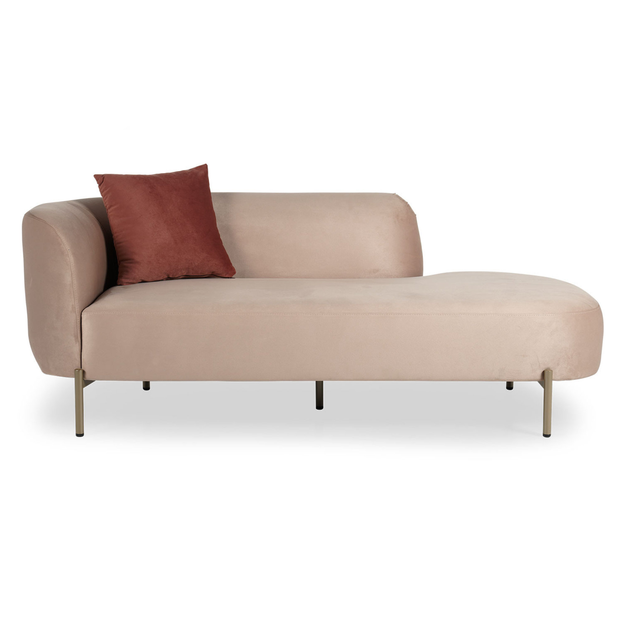 East Urban Home Rhuddlan Right Recessed Arm Chaise Lounge | Wayfair