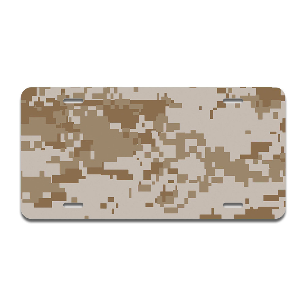 SignMission Desert Camo Aluminum Licence Plate| Licence Plate 12" X 6 ...