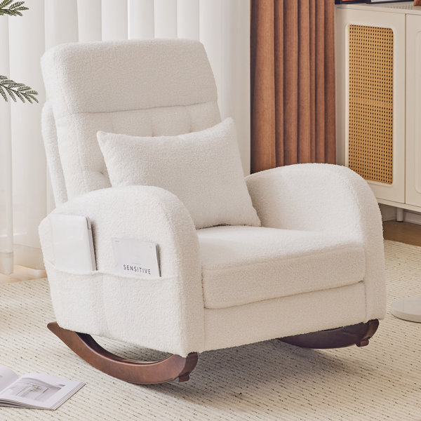 George Oliver Upholstered Teddy Rocking Chair | Wayfair