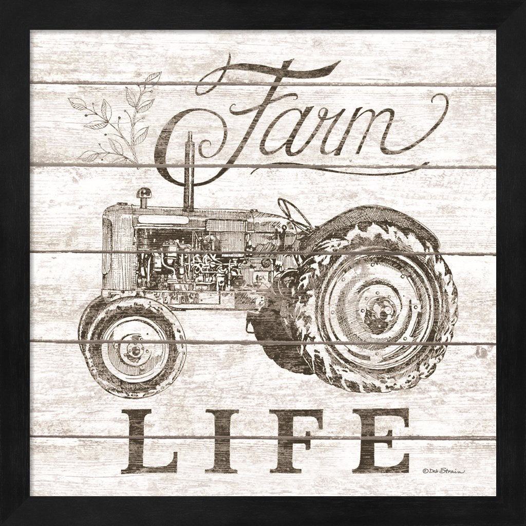 Gracie Oaks Farm Life By Deb Strain, Framed Wall Art | Wayfair