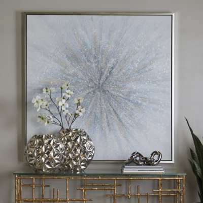 silver frames wall art