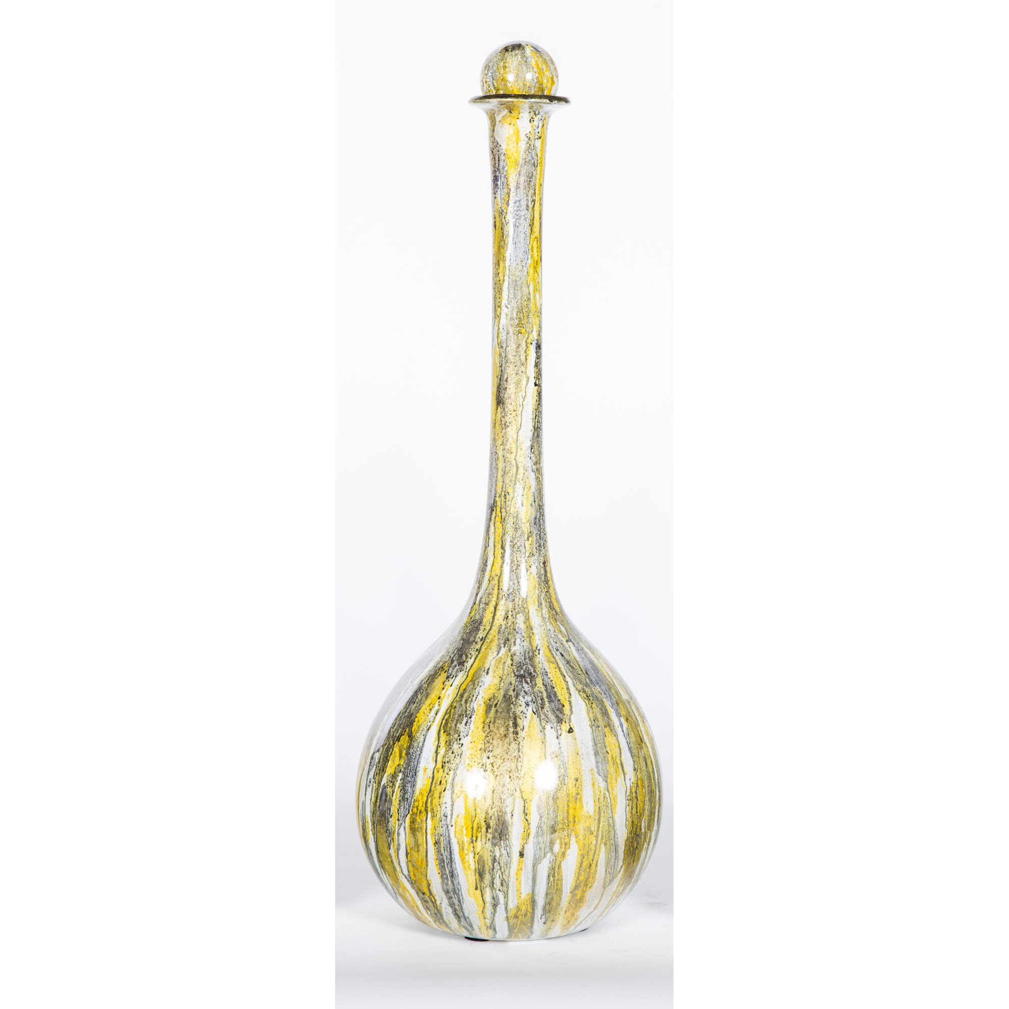 Prima Design Source Gold Strike Glass Decorative Bottle - Wayfair Canada