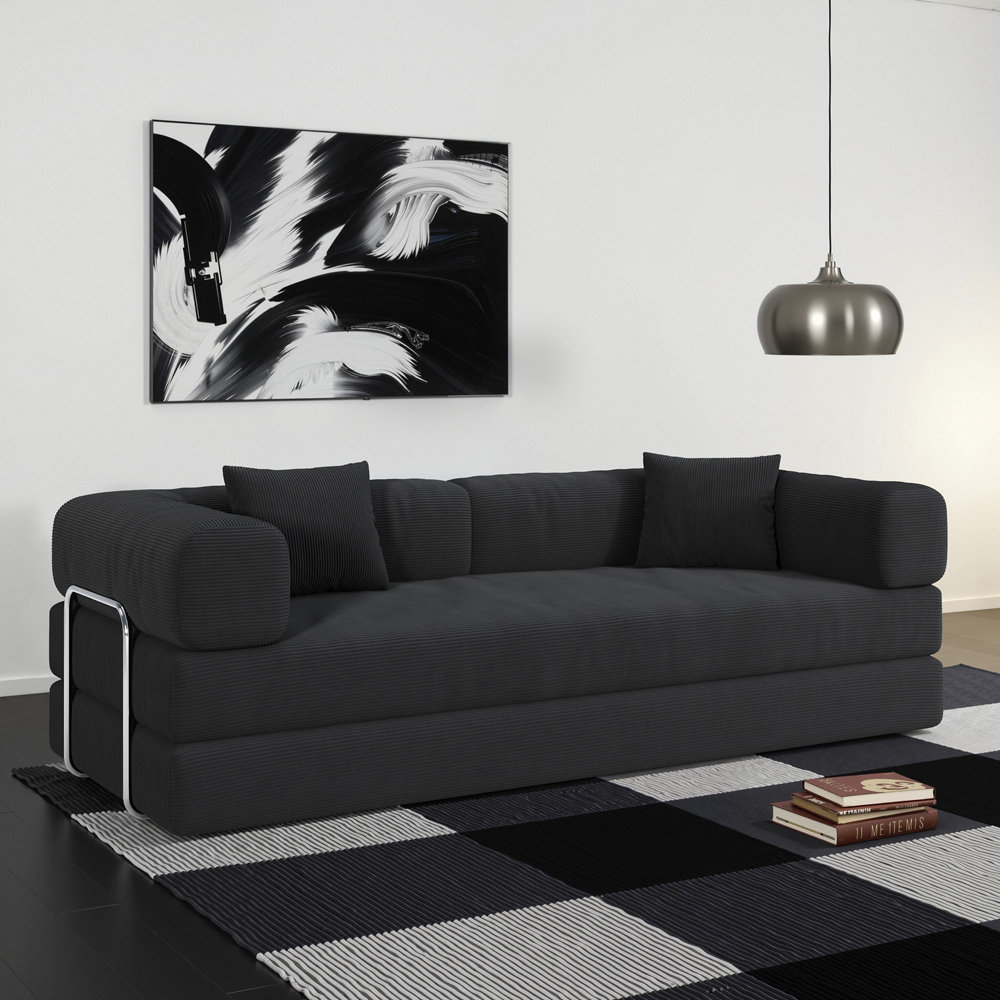 Ebern Designs 78.8inch Modular Sectional Sofa, Convertible Pudding ...