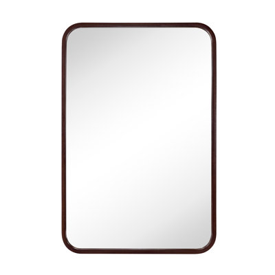 Latitude Run® Itzary Solid Wood Framed Rectangle Wall Mirror | Wayfair