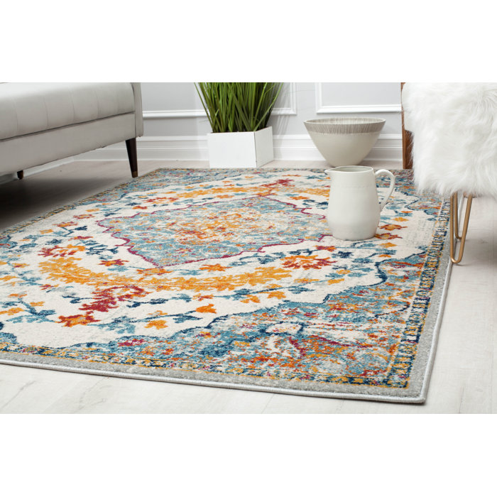 Bungalow Rose Hailey Vintage Garden Party Area Rug & Reviews | Wayfair