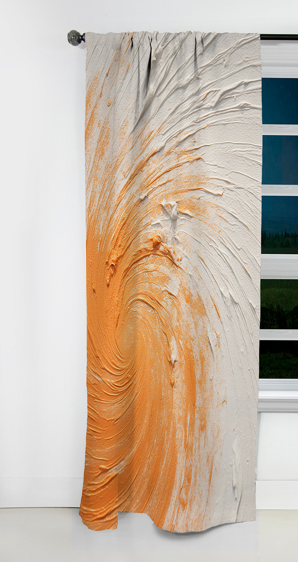 East Urban Home Isler - Modern Spiral Abstract Blackout Curtain - 1 ...